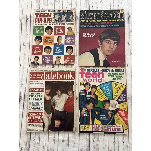 Vintage | Accents | Four 96s Tv Movie Radio Magazines Gossip Photo Mags ...